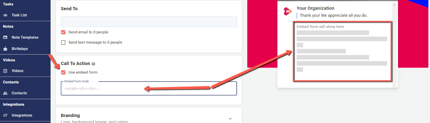 Call To Action Buttons and Forms